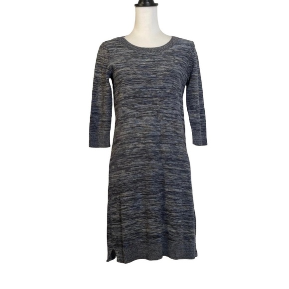 J. Jill | Dresses | J Jill Multicolor Marled Round Neck Ribbed Knit 34 ...